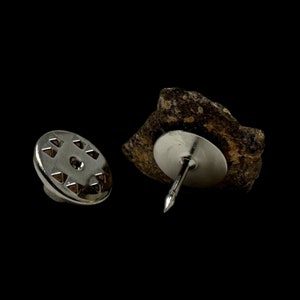 RARE Original Meteorite Sahara Desert Fusion Crust Pin Apollo NASA ...