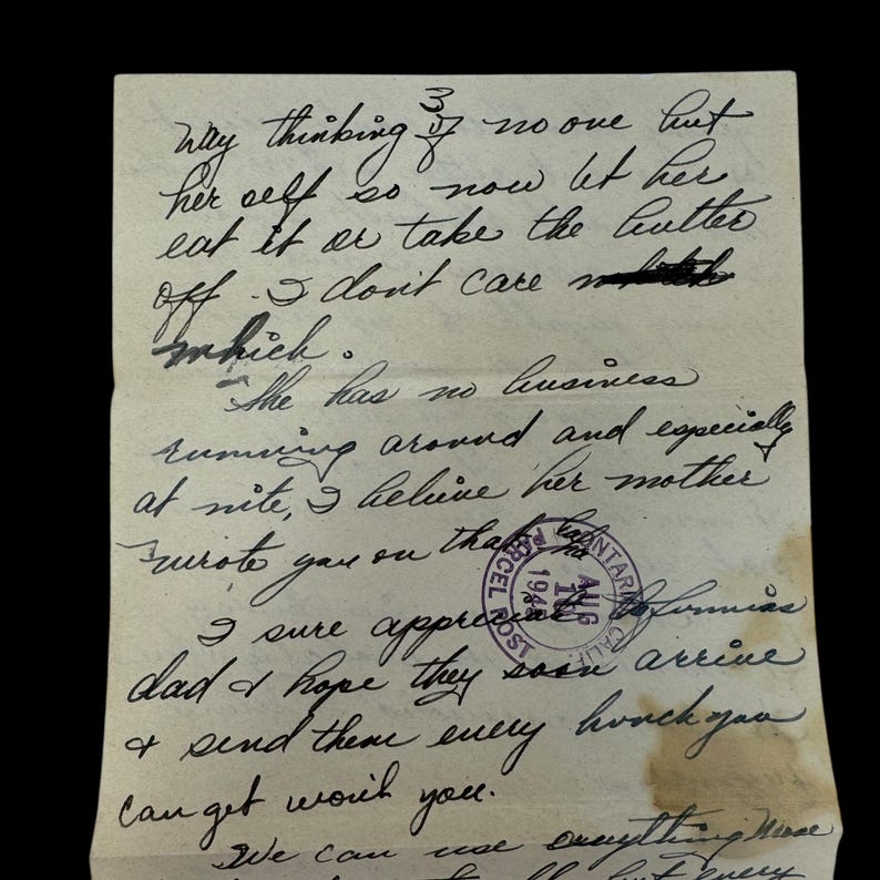 RARE Original WWII B-26 Pilot Capt. Craig “somewhere in France” 1945 ...