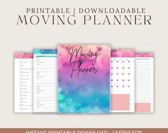 Neutral Moving Printable Planner - Etsy