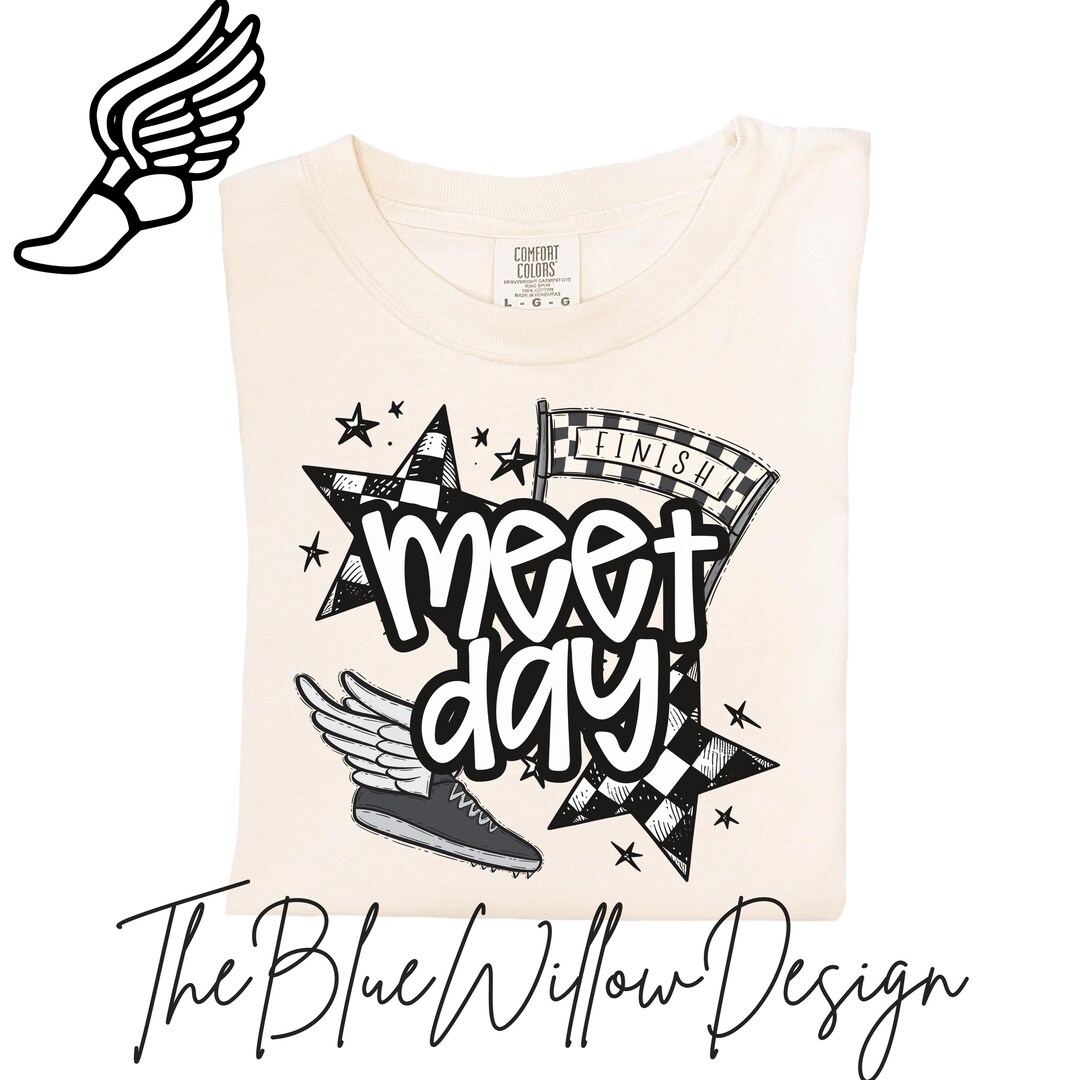 Meet Day Unisex T-shirt, Track Meet Apparel, Running Team Gear, Sports ...