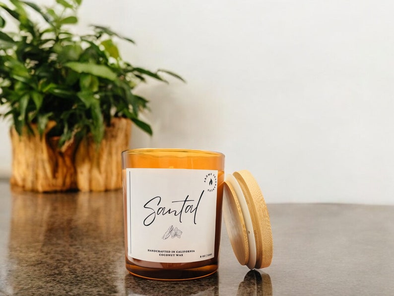 Santal Candle: Australian Sandalwood, Vanilla, Cedarwood - Etsy