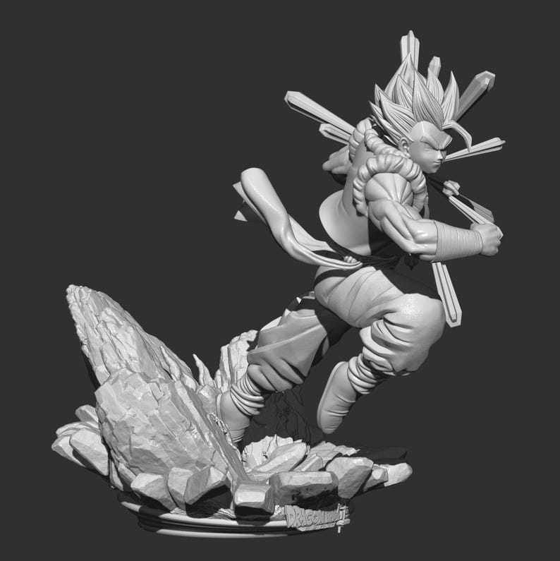 Dragonball STL, High Quality Stl Printer Files, Anime STL File, Goku 3D ...