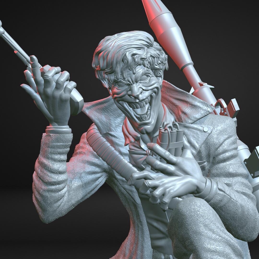 Joker STL Model Joker 3D Figure STL Diorama Model for 3D Printing 3D ...
