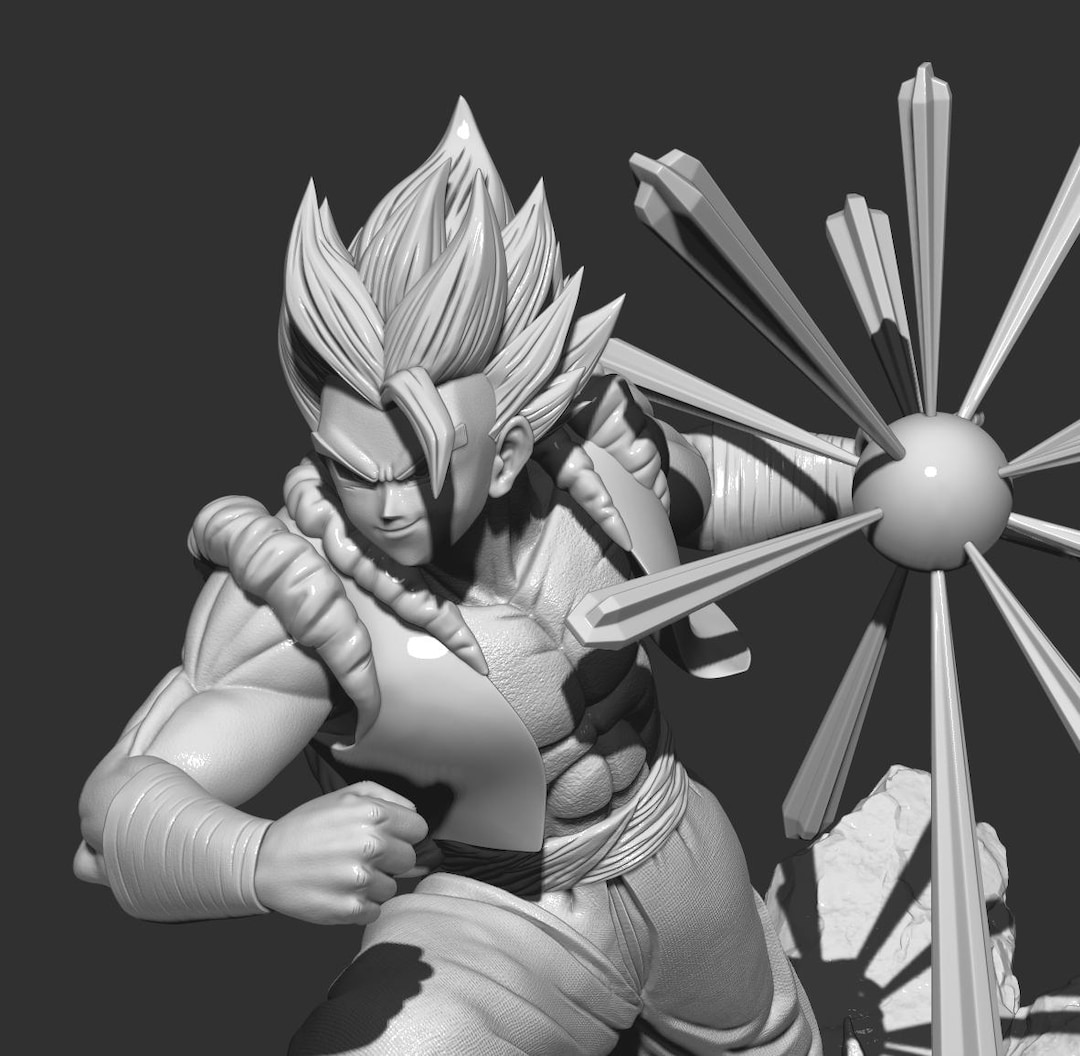 Dragonball STL, High Quality Stl Printer Files, Anime STL File, Goku 3D ...