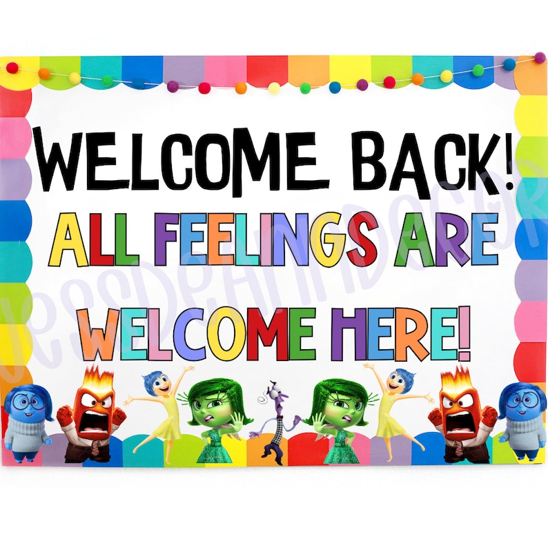 Inside Out Bulletin Board | All Feelings Are Welcome Bulletin Board ...