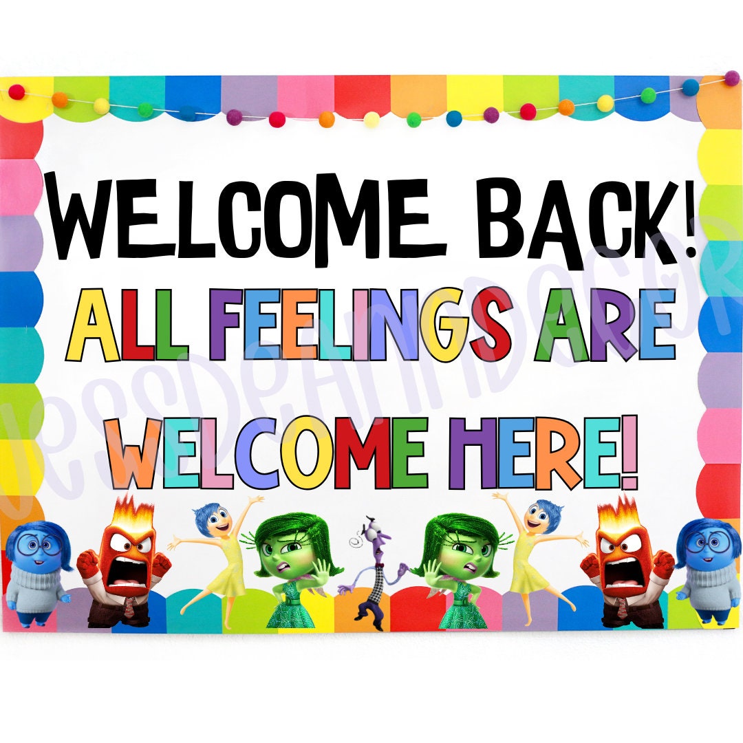 Inside Out Bulletin Board | All Feelings Are Welcome Bulletin Board ...