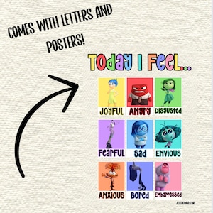 Today I Feel Png | Inside Out Characters | Cartoon Emotions Posters ...