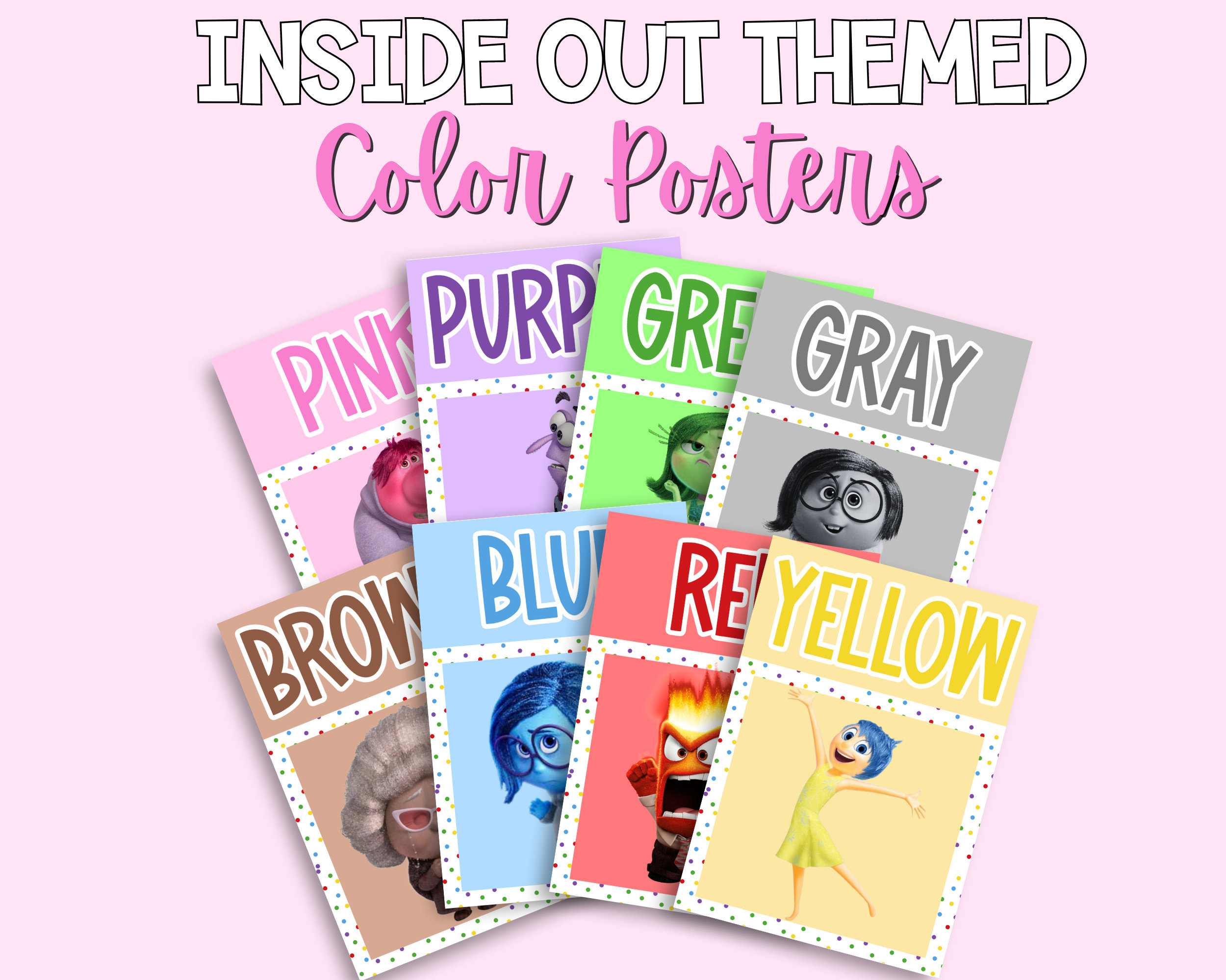 Inside Out Color Posters | Color Posters | Classroom Display | Color ...