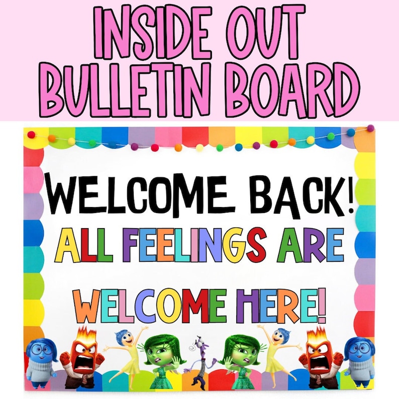 Inside Out Bulletin Board | All Feelings Are Welcome Bulletin Board ...