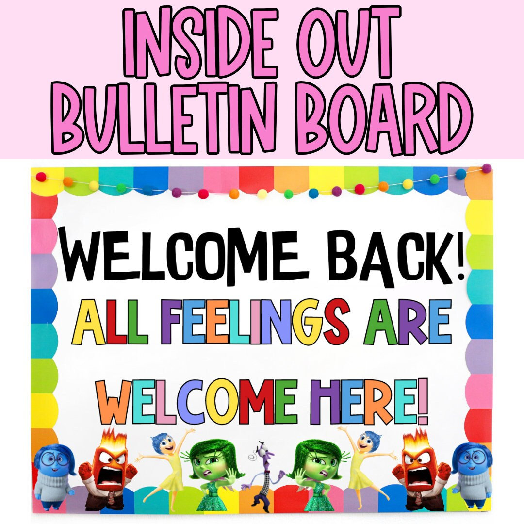 Inside Out Bulletin Board | All Feelings Are Welcome Bulletin Board ...