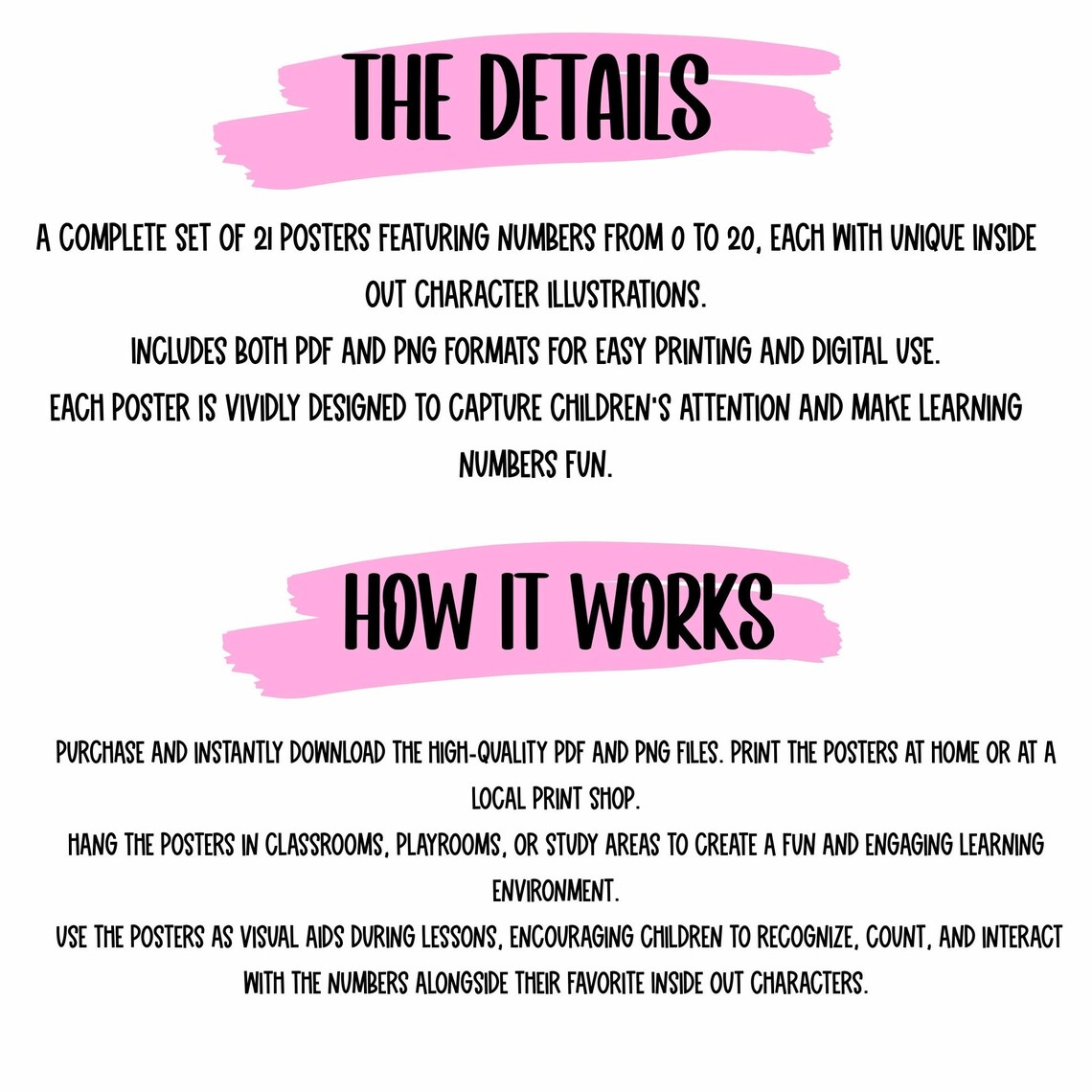 Inside Out Numbers | Inside Out Classroom Decor | Inside Out Number ...