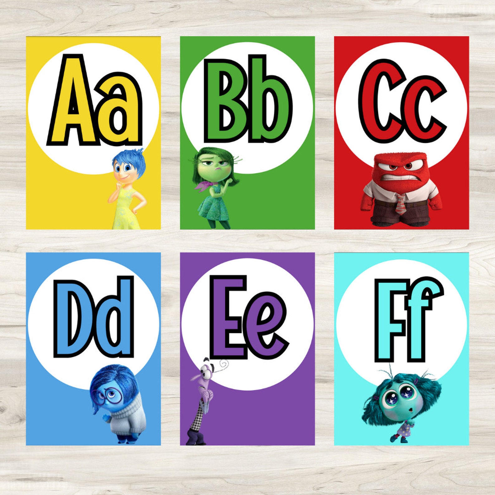 Inside Out Alphabet Letters Alphabet Posters Inside Out Classroom ...