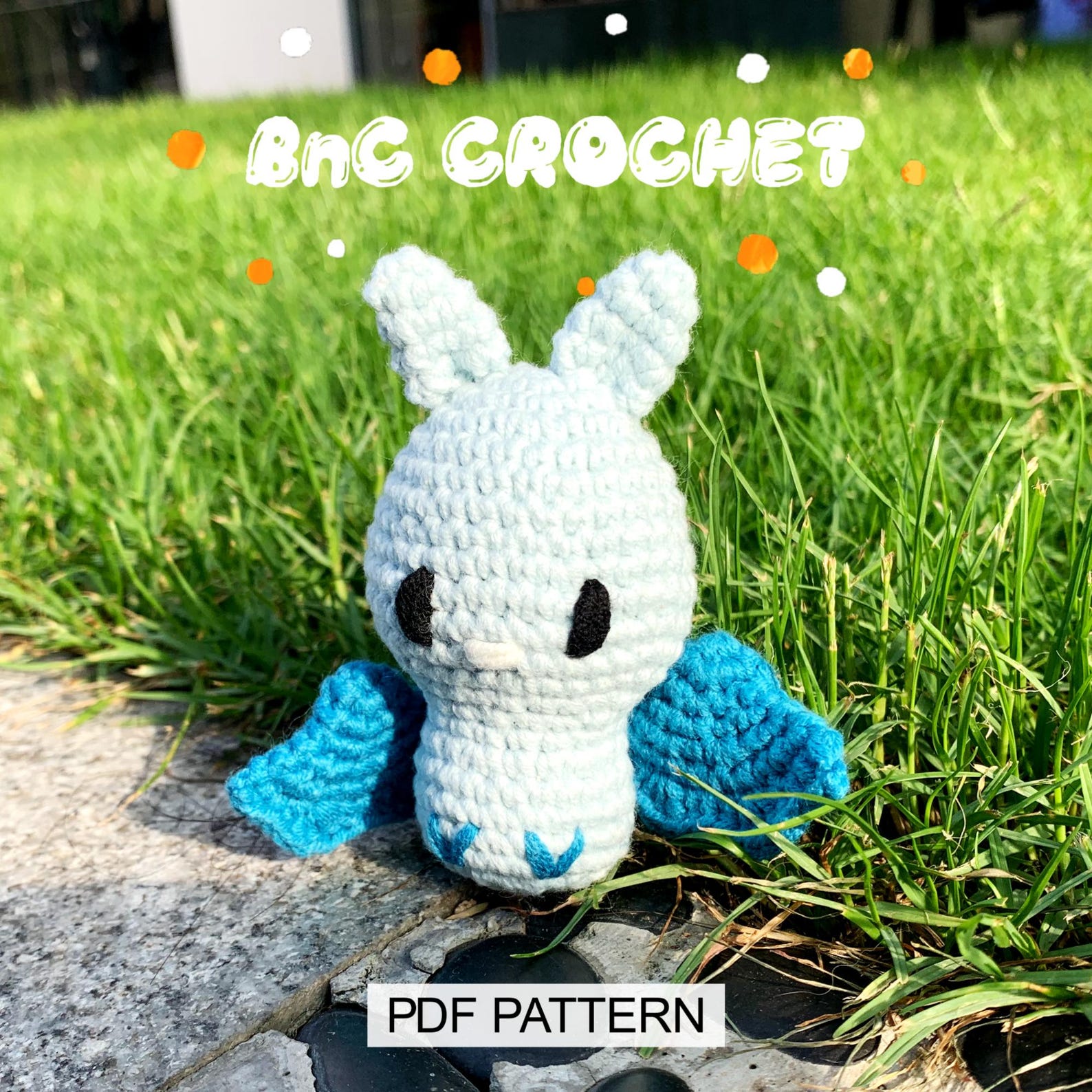 Crochet Amigurumi Pattern - Eaay Crochet Bat Keychain Pattern, Cute ...