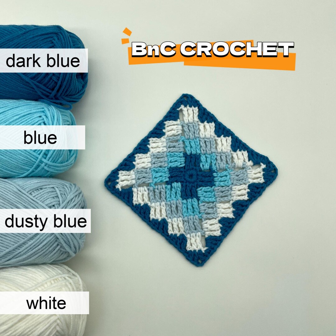 Solid Granny Square Pattern Step-by-step Pattern Tutorial Instant ...