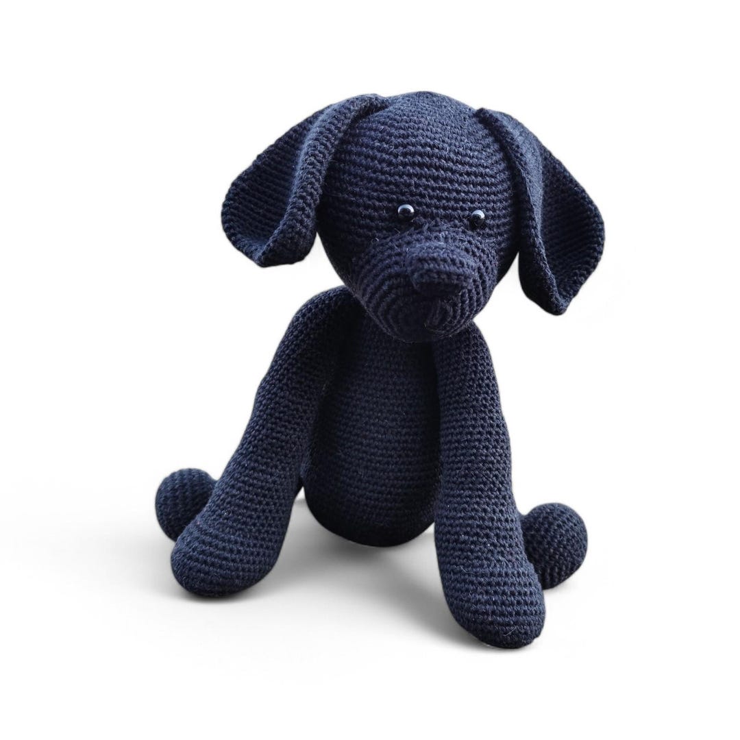 Crochet Black Labrador Pattern – DIY Amigurumi Labrador Puppy Plush ...