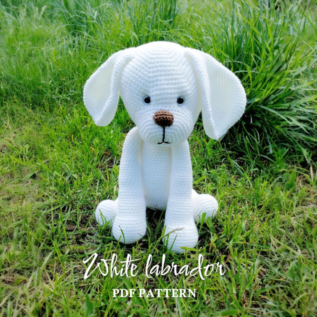 Handmade Crochet Dog Plush, Amigurumi Puppy Toy, Soft Stuffed Animal ...