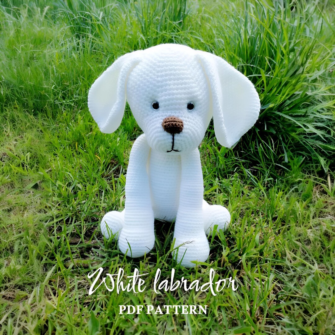 Dog Crochet Pattern PDF, Labrador Golden Retriever Amigurumi, Cute ...