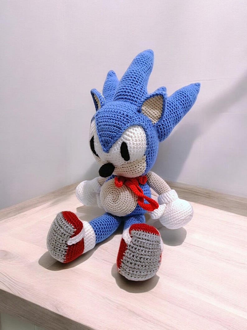 Crochet Pattern Sonic the Hedgehog Plush DIY Sonic Toy Amigurumi Sonic ...