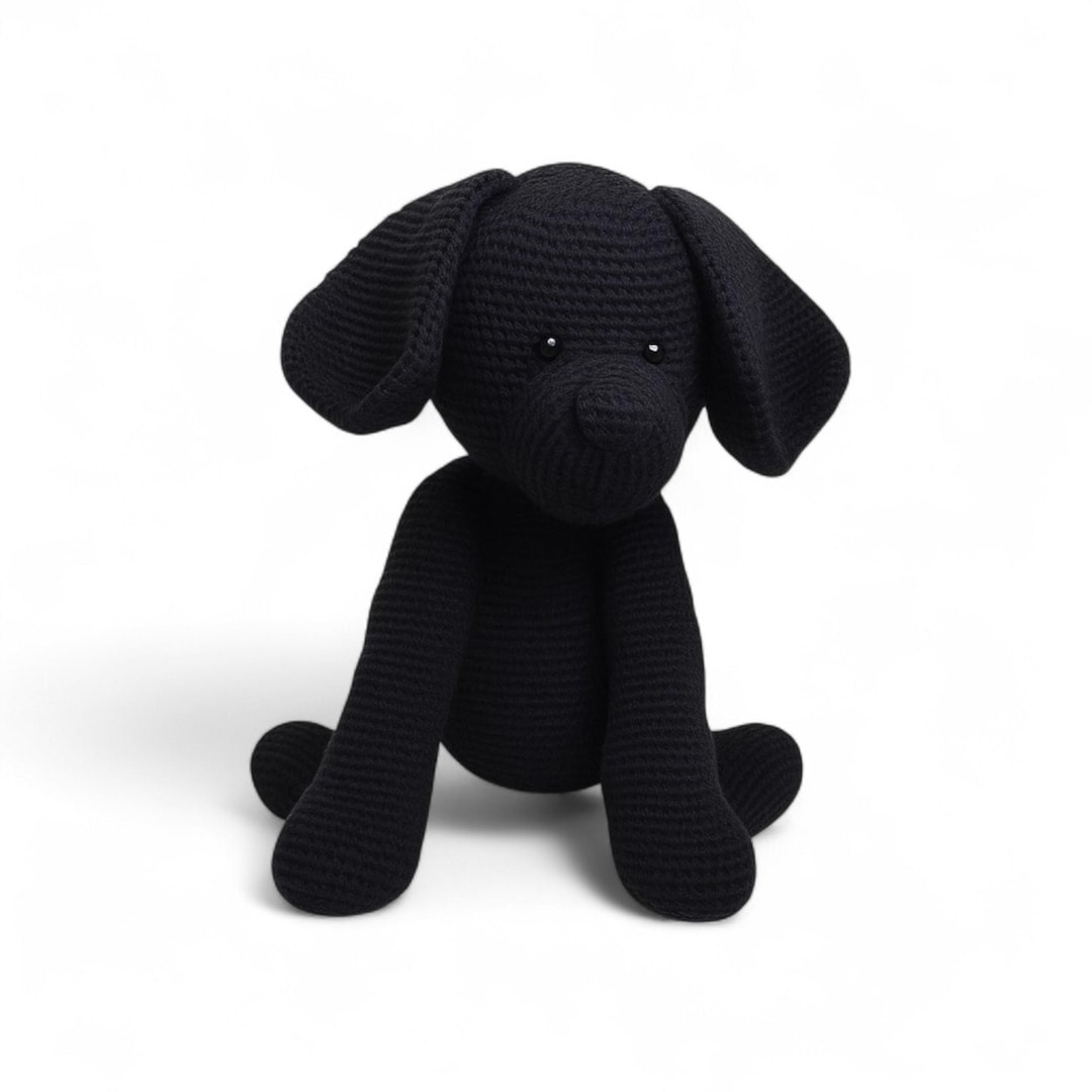 Black Labrador Amigurumi Crochet Pattern | Beginner Dog Crochet Toy PDF ...
