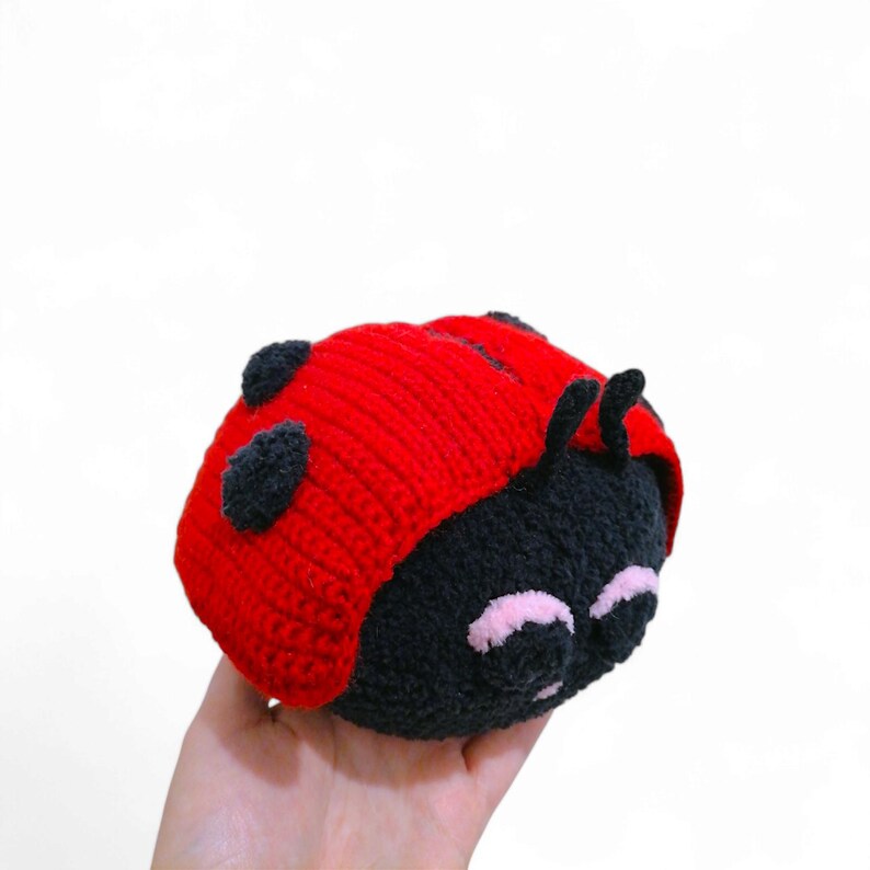 Ladybug Crochet Amigurumi Pattern Easy Crochet Bug, Cute Ladybug Plush ...