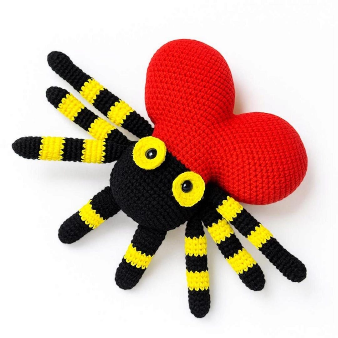 Jumping Spider Tarantula Plush Toy Cute Amigurumi Pdf Crochet Pattern ...