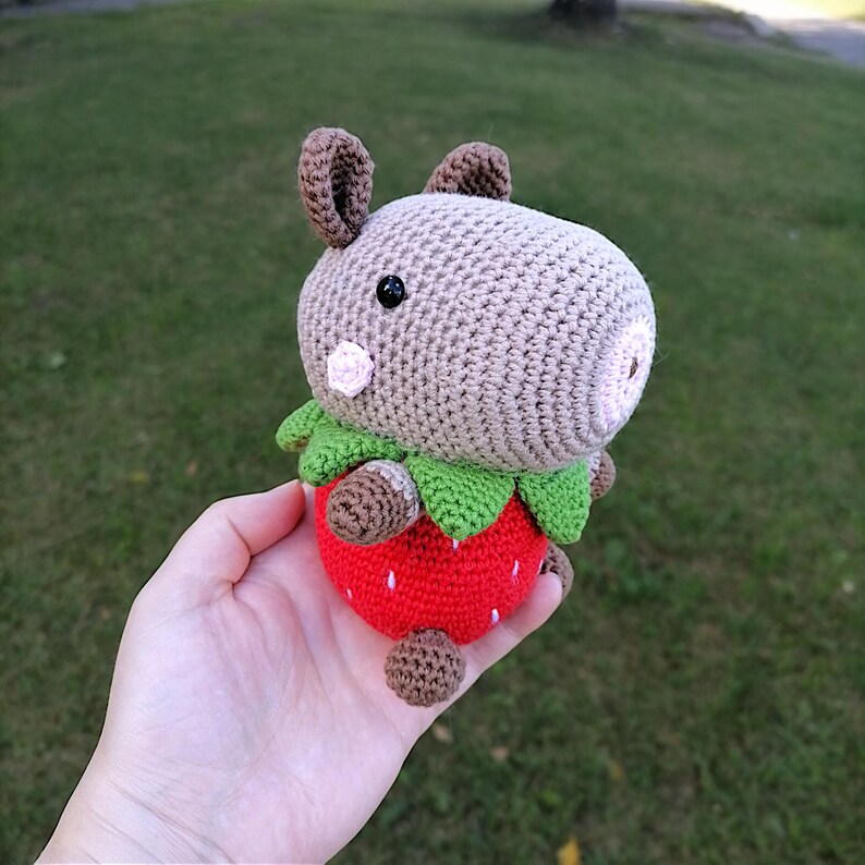 Adorable Crochet Capybara Plush Pattern Amigurumi Capybara Plushie Easy ...