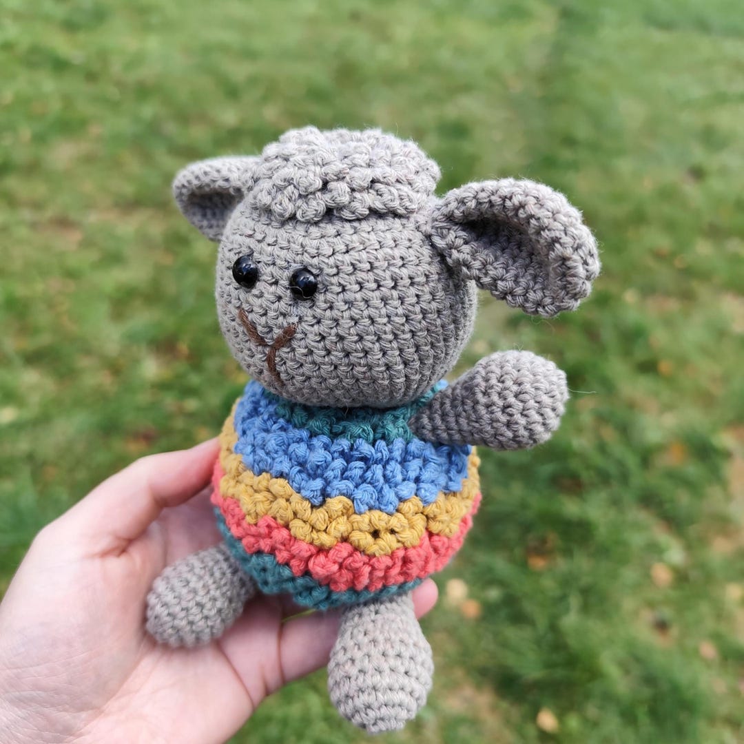 Rainbow Sheep Toy PDF Crochet Pattern for Beginners - Etsy