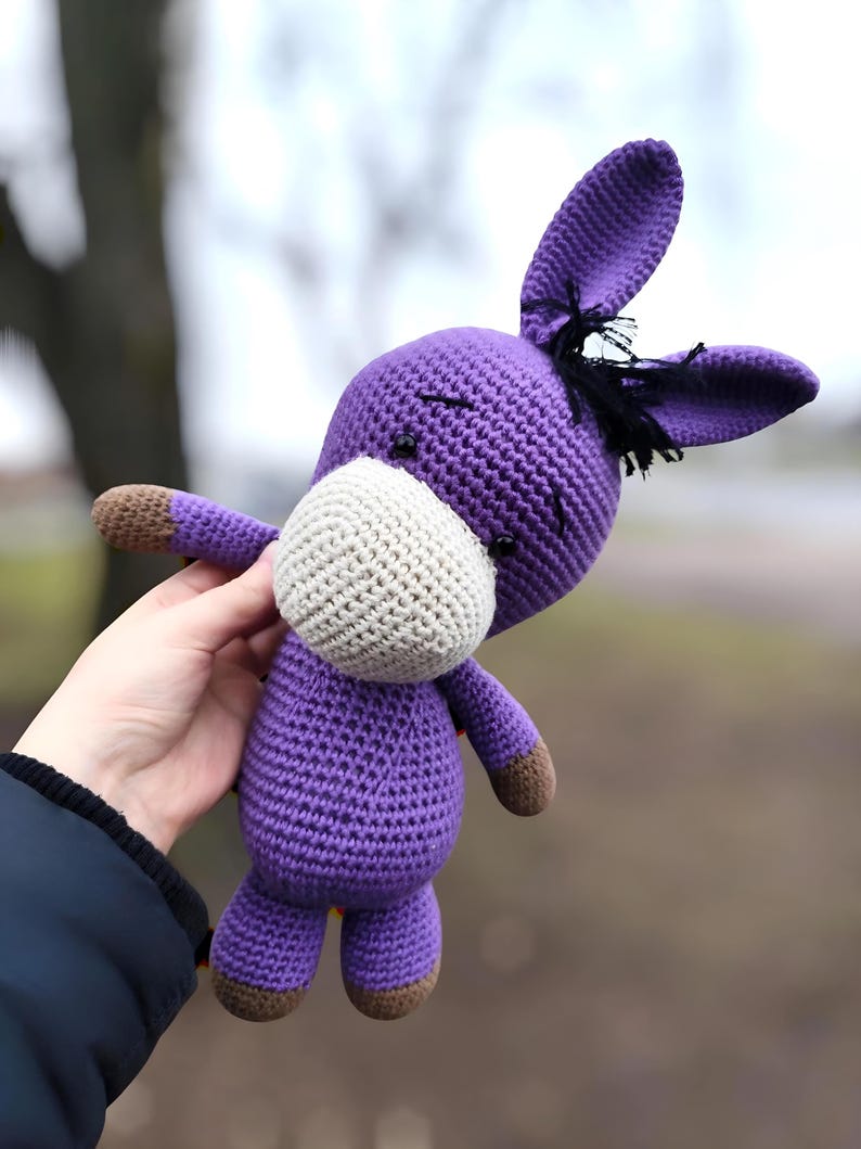 Donkey Toy Crochet Pdf Pattern - Etsy
