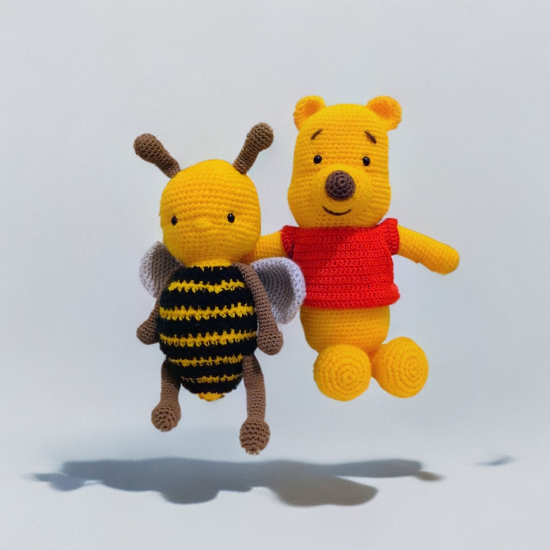Winnie the Pooh Bear Bee Plush Crochet Pattern - Etsy