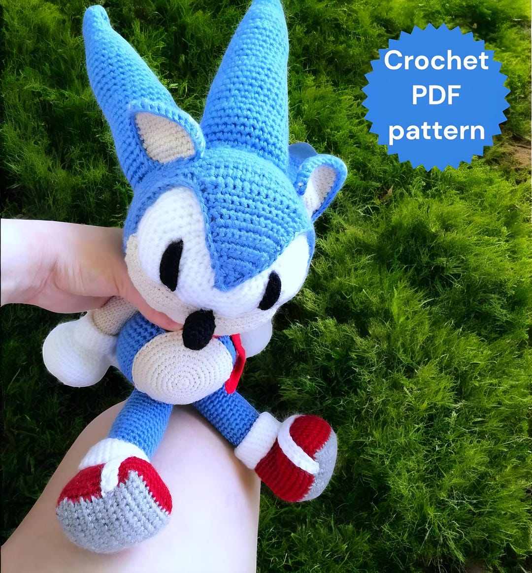 Sonic & Shadow the Hedgehog Plush | Crochet Hedgehog Pattern | Knuckles ...