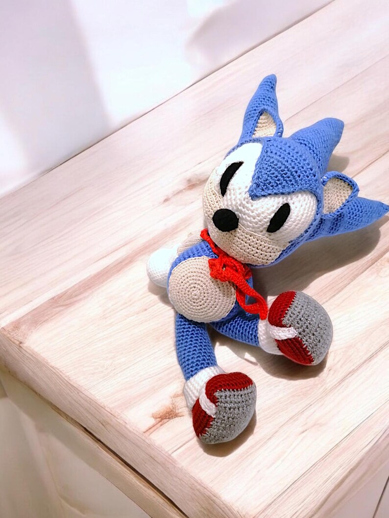 Crochet Pattern Sonic the Hedgehog Plush DIY Sonic Toy Amigurumi Sonic Pattern Sonic Toys ...