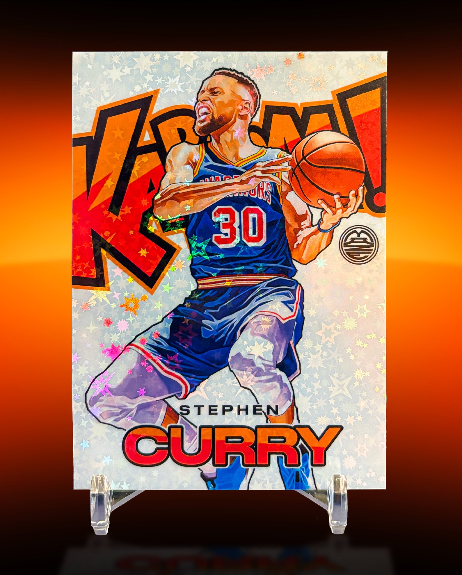 STEPH CURRY - KABOOM! Original Artwork Sports Card - Etsy