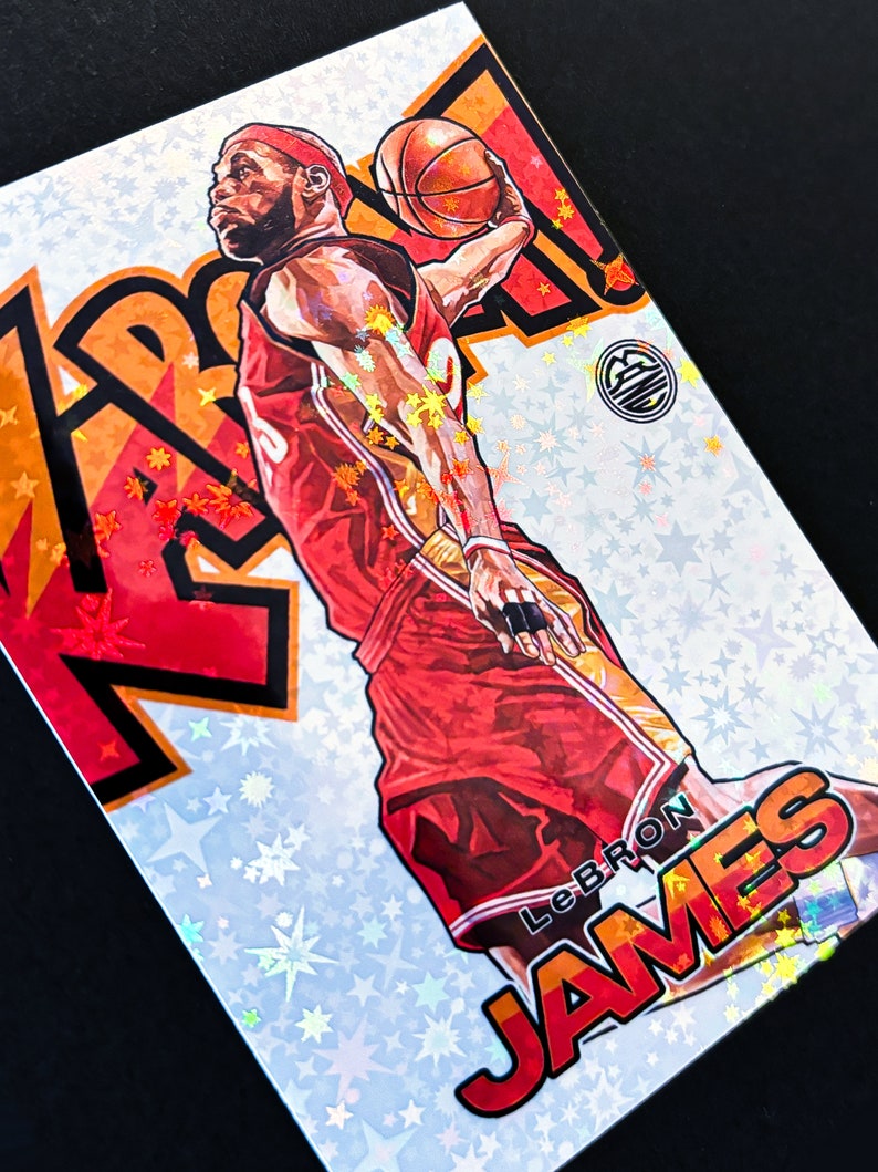 Lebron JAMES - KABOOM! Original Artwork Sports Card - Etsy