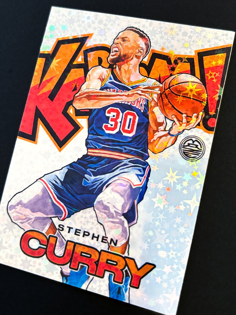 STEPH CURRY - KABOOM! Original Artwork Sports Card - Etsy