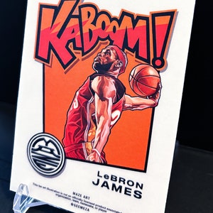 Lebron JAMES - KABOOM! Original Artwork Sports Card - Etsy