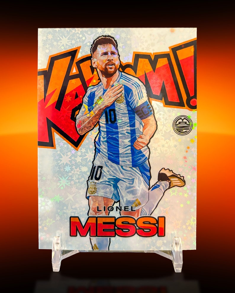 LIONEL MESSI - KABOOM! Original Artwork Sports Card - Etsy