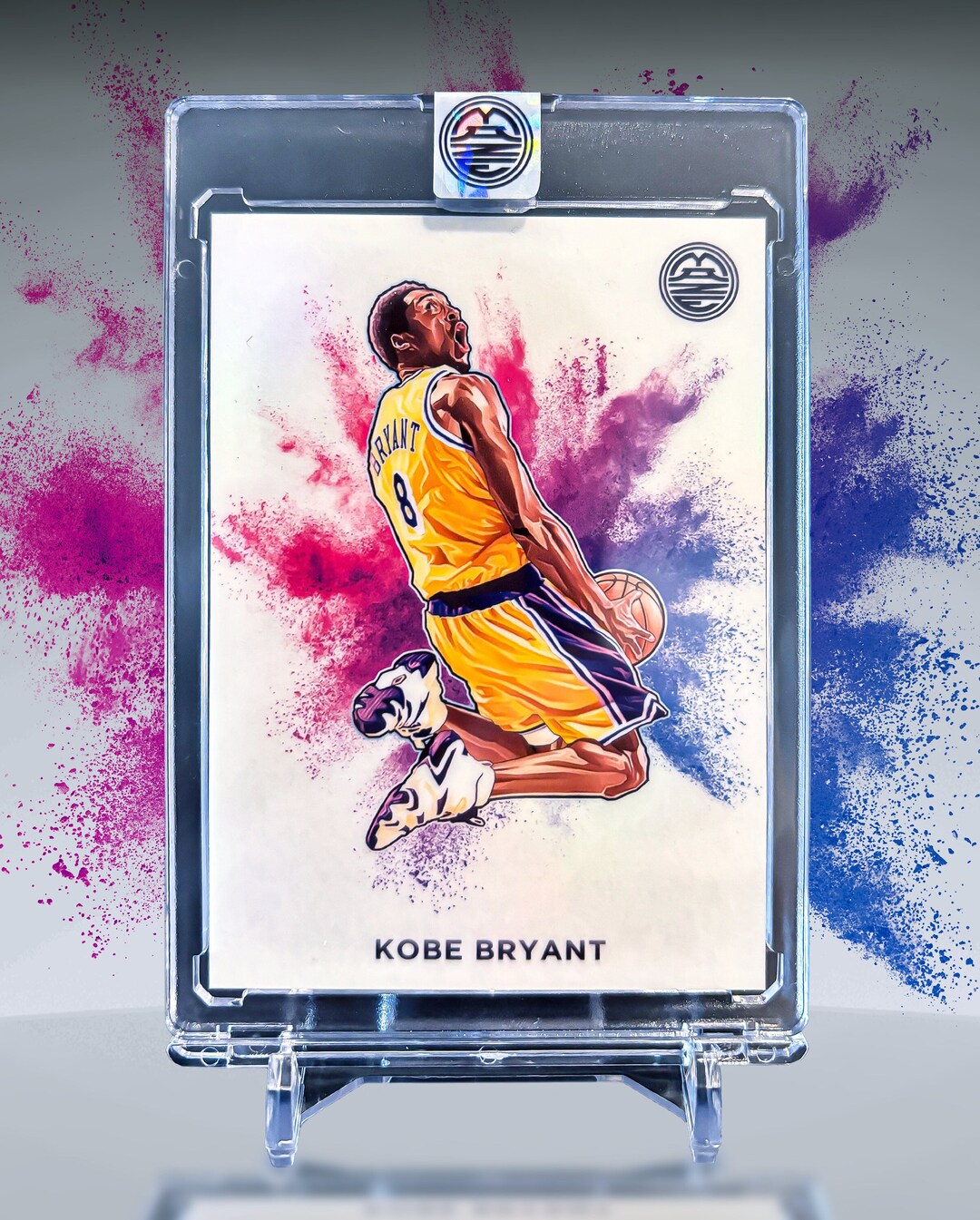 KOBE BRYANT - White Color Blast - Original Artwork Sports Card - Etsy New Zealand