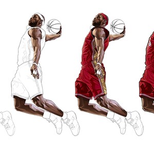 Lebron JAMES - KABOOM! Original Artwork Sports Card - Etsy
