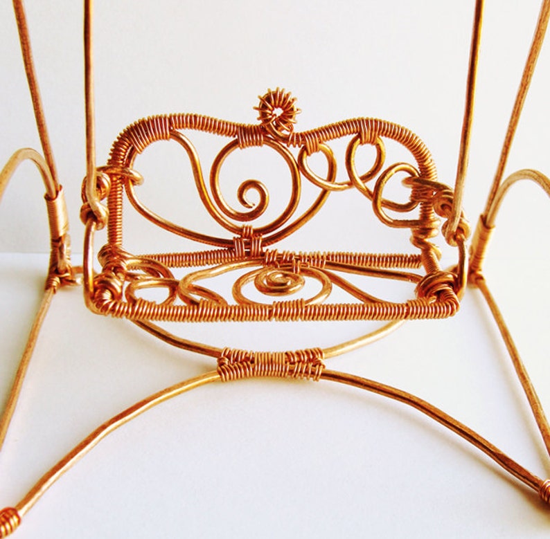 Miniature Copper Garden Swing Wire Sculpture - Etsy