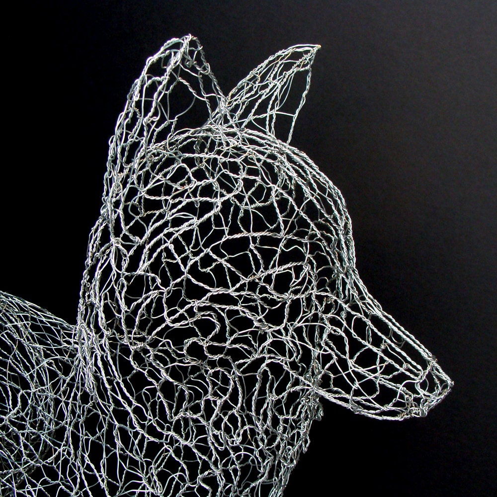 Fox Life Size Realistic Wire Sculpture - Etsy