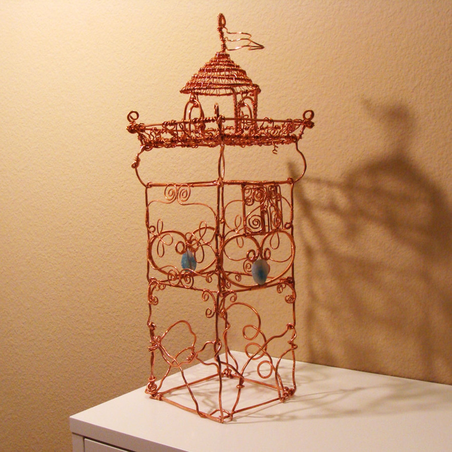 Rapunzel's Tower Copper Wire Sculpture Fairytale Castle - Etsy