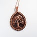 Tree of Life Copper Repousse Wire Wrapped Pendant Necklace - Etsy