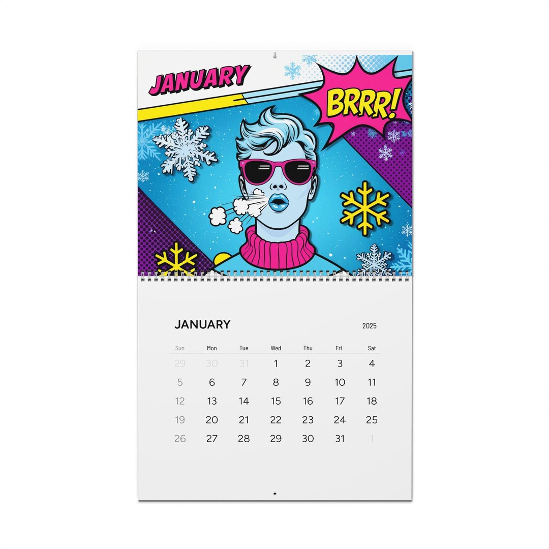 Pop Art Wall Calendars 2025 - Etsy