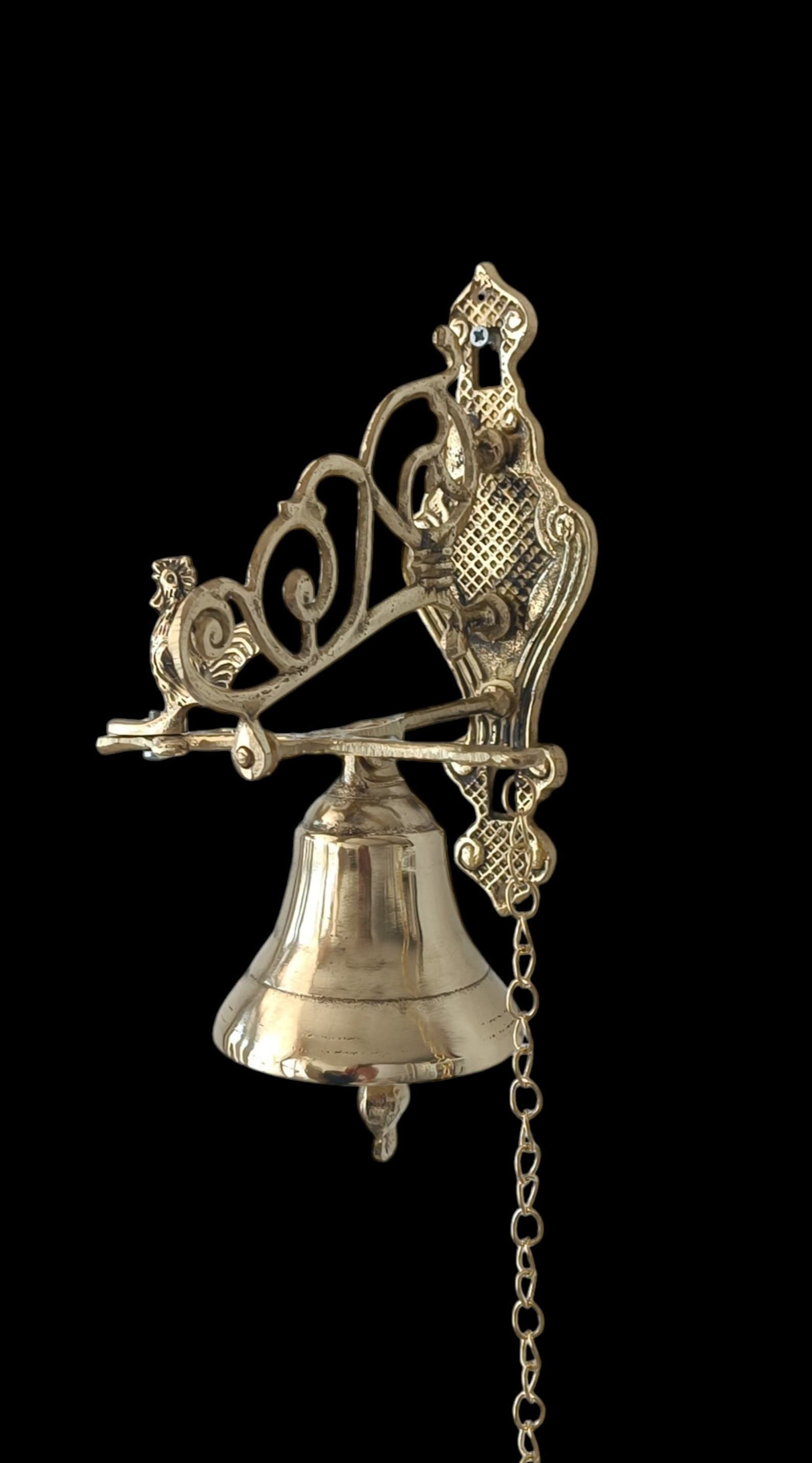 Front Door Bell, Brass Door Bell, Door Bell, Hanging Door Bell, Bell ...