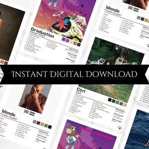 Custom Album Poster, Customisable Digitsl Music Poster, Album Poster ...