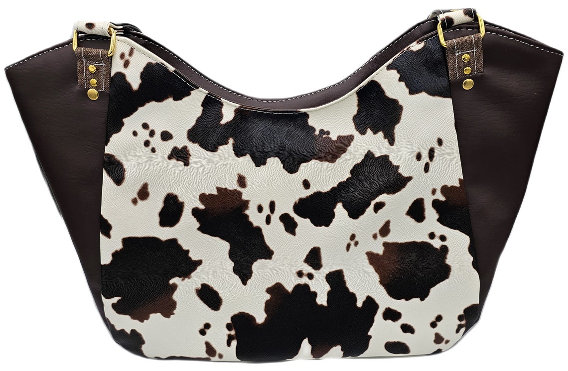 Meet the Western Themed Cow Print Victoria Handbag - Etsy