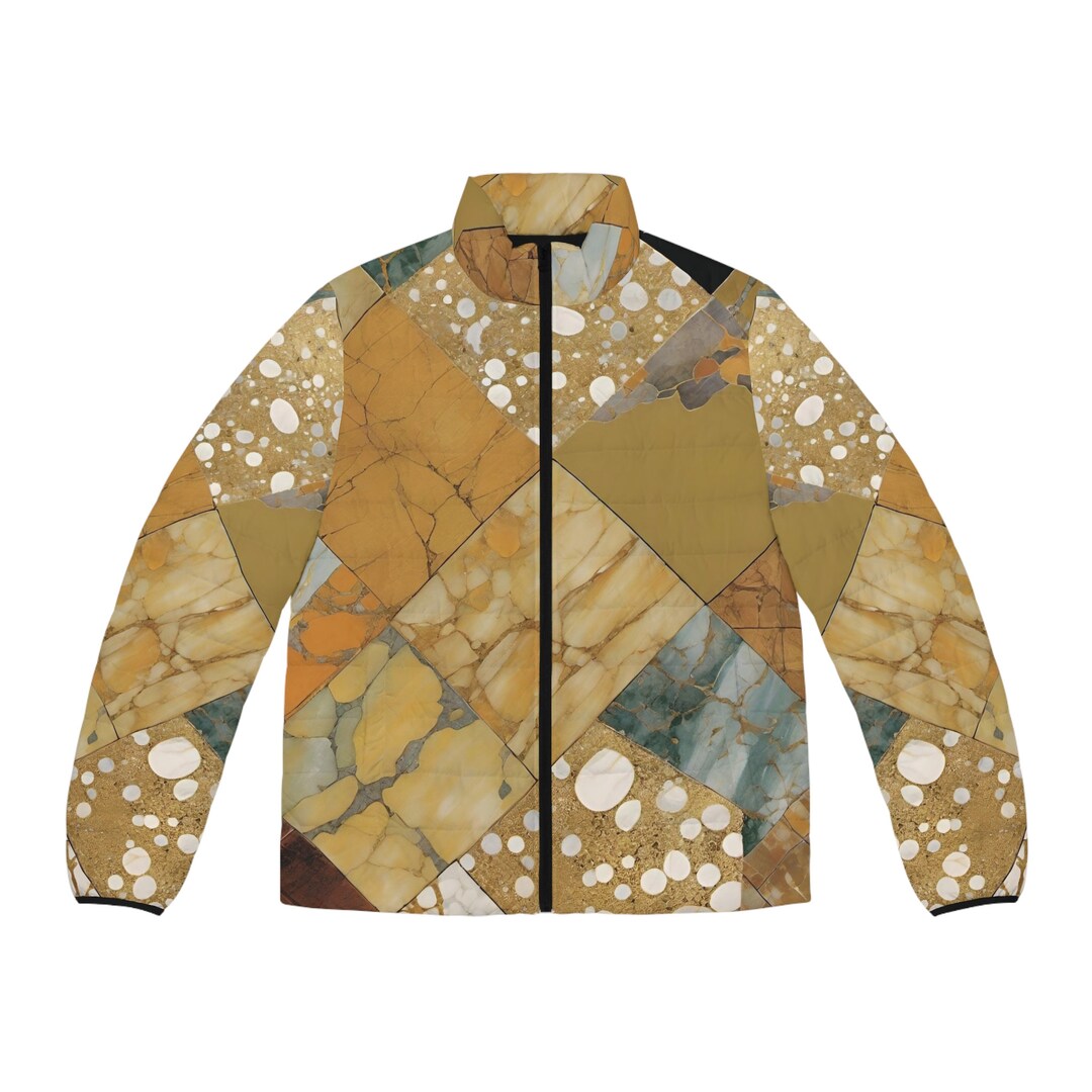 Personalized Graphic Puffer Jacket, Custom Hooded Puffer Jacket, Custom ...
