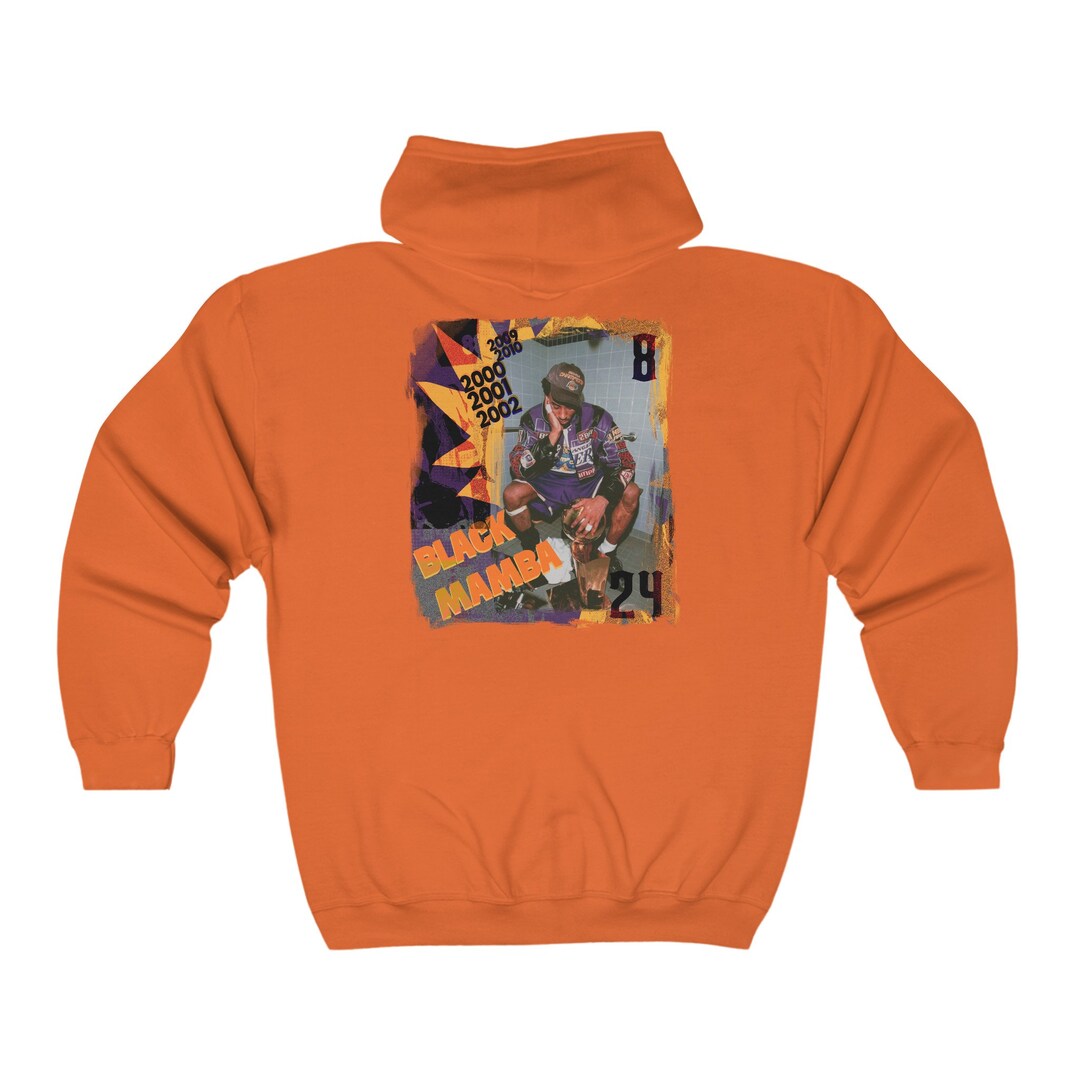 Kobe Bryant "black Mamba" Unisex Full Zip Hooded Sweatshirt - Iconic ...