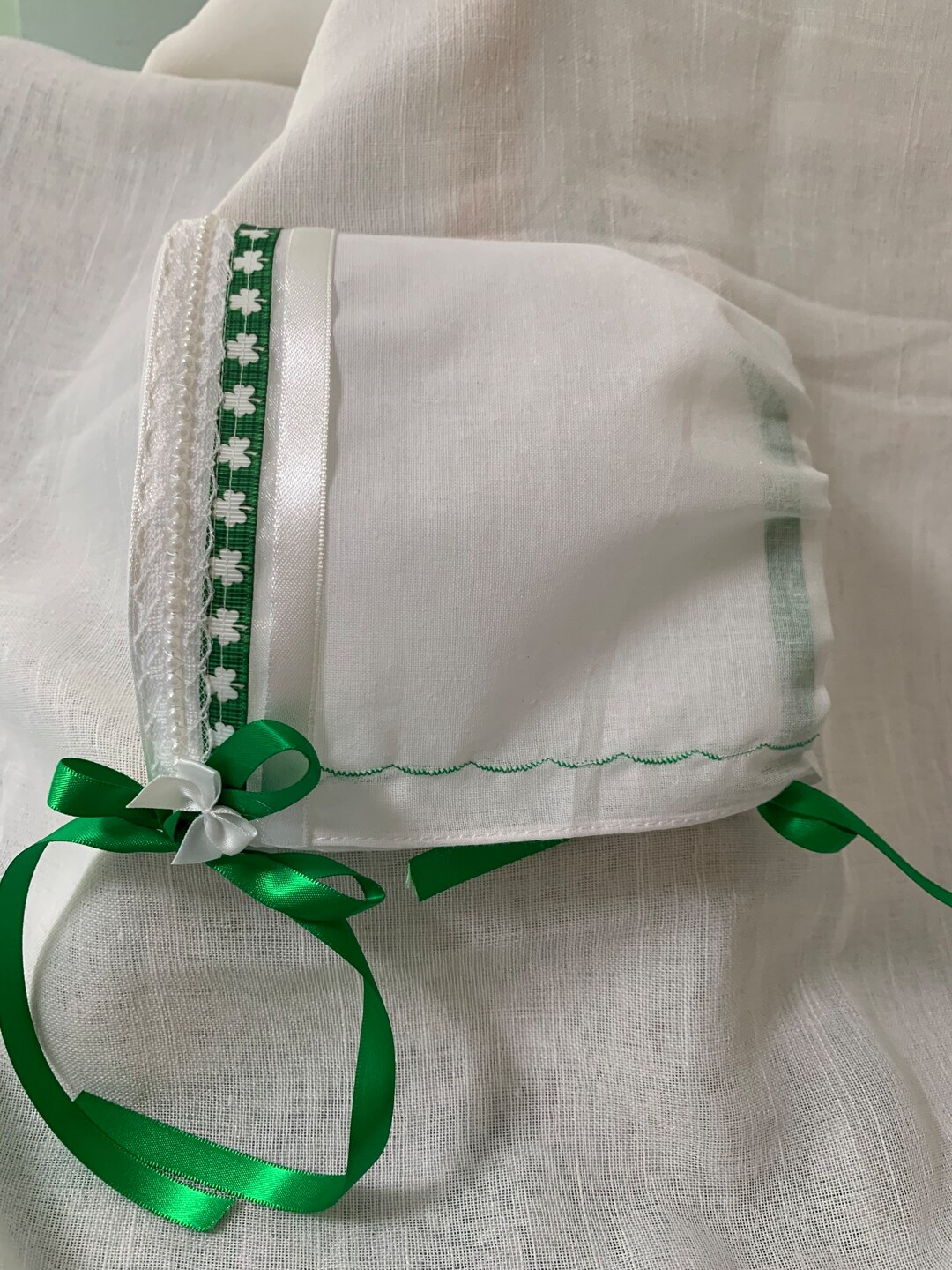 Irish Baby Handkerchief Bonnet Magic Hanky, Baptism, Christening Bonnet ...