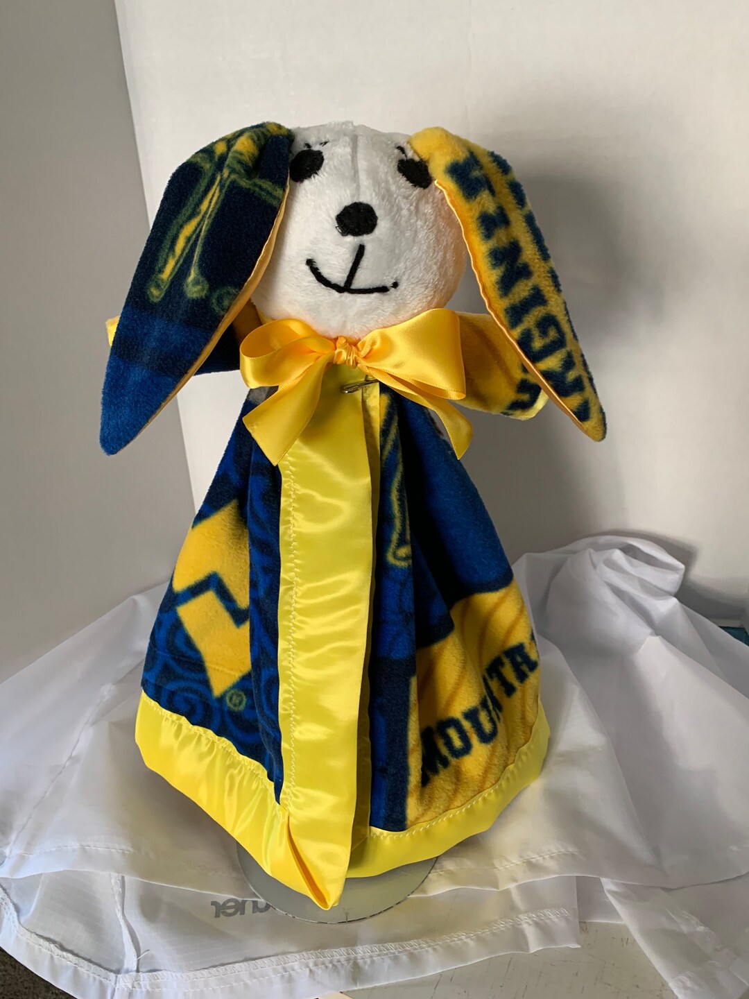 WVU Baby Bunny Lovey Blanket and BFF Forever - Etsy